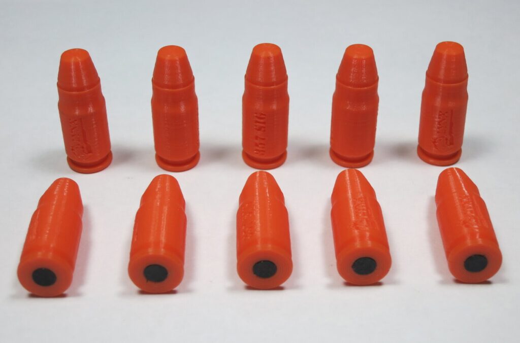 357 SIG Plastic Snap Caps / Dummy Training Rounds (10 Pack) - Lynx-ammo