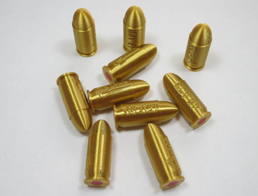 45 ACP Plastic Snap Caps / Dummy Training Rounds (10 Pack) - Lynx-ammo