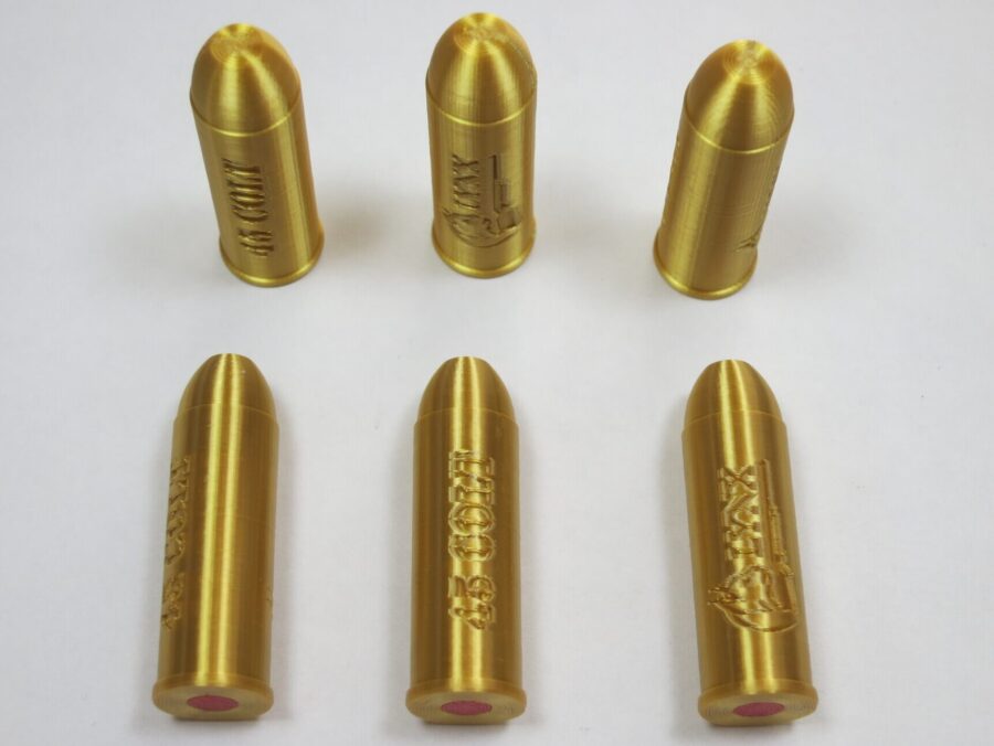 45 Colt Plastic Snap Caps / Dummy Training Rounds (6 Pack) - Lynx-ammo