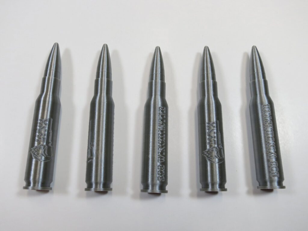 308 Winchester Plastic Snap Caps / Dummy Training Rounds (5 Pack ...