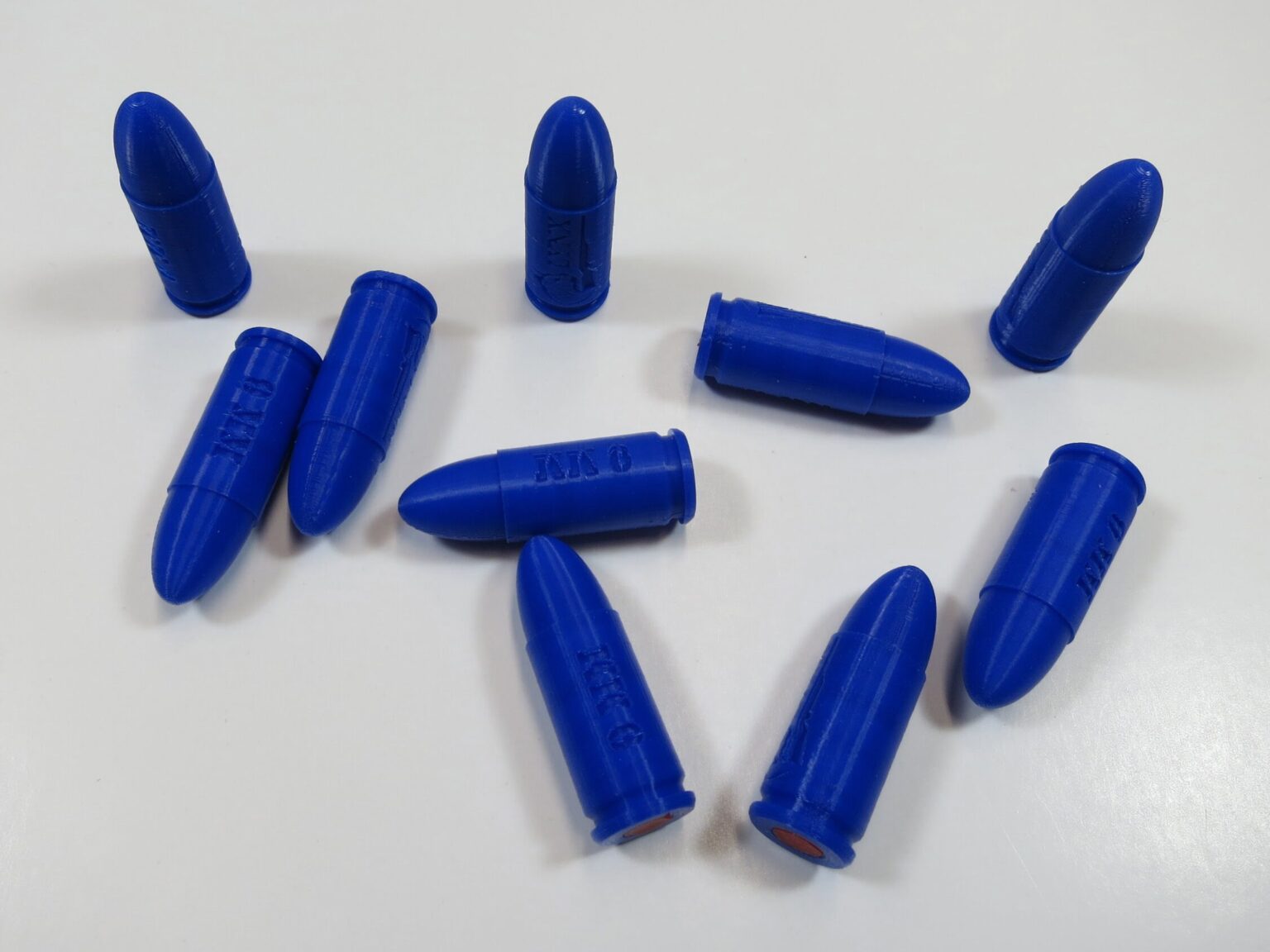 9mm Luger Plastic Snap Caps / Dummy Training Rounds (10 Pack) - Lynx-ammo