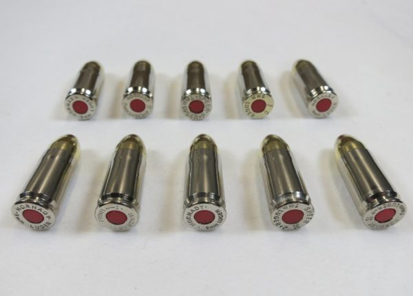 9mm Luger Nickel Real Weight Snap caps / Dummy Training Rounds (10 pack ...