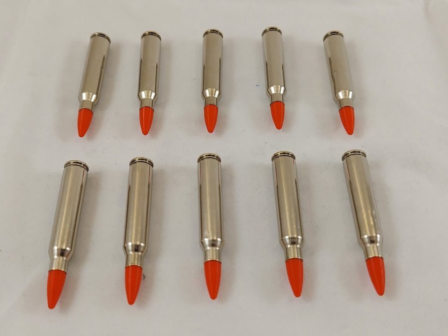 223 Remington / 5.56 NATO Nickel Snap caps / Dummy Training Rounds (10 ...