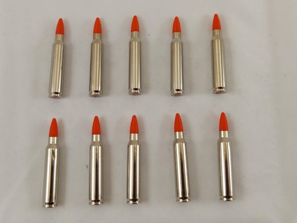223 Remington / 5.56 NATO Nickel Snap caps / Dummy Training Rounds (10 ...