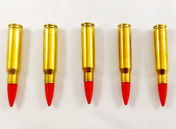 308 Winchester Brass Snap caps / Dummy Training Rounds (5 pack) - Lynx-ammo
