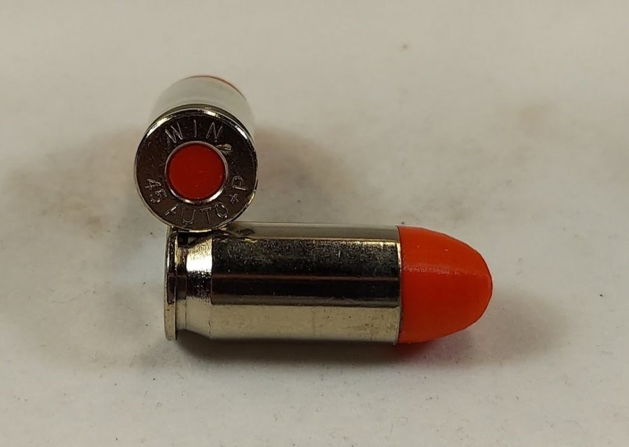 45 ACP / 45 AUTO Nickel Snap caps / Dummy Training Rounds (10 pack ...