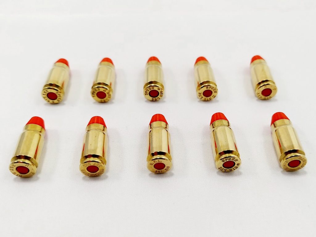 357 SIG Brass Snap caps / Dummy Training Rounds (10 pack) - Lynx-ammo