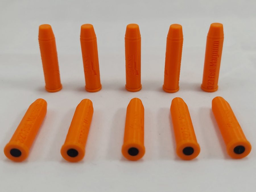 327 Federal Magnum Plastic Snap Caps / Dummy Training Rounds (10 Pack ...