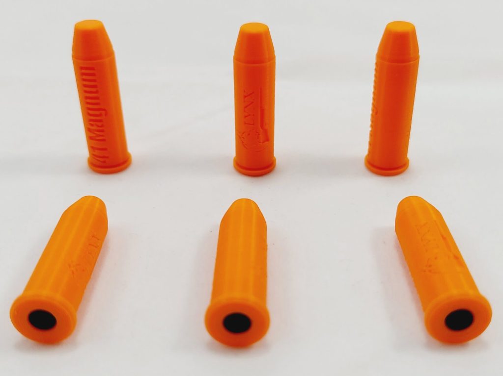 41 Magnum Plastic Snap Caps / Dummy Training Rounds (6 Pack) - Lynx-ammo