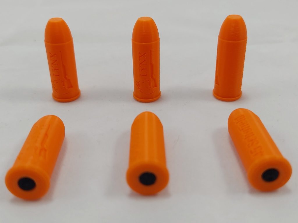 45 S&W Schofield Plastic Snap Caps / Dummy Training Rounds (6 Pack ...