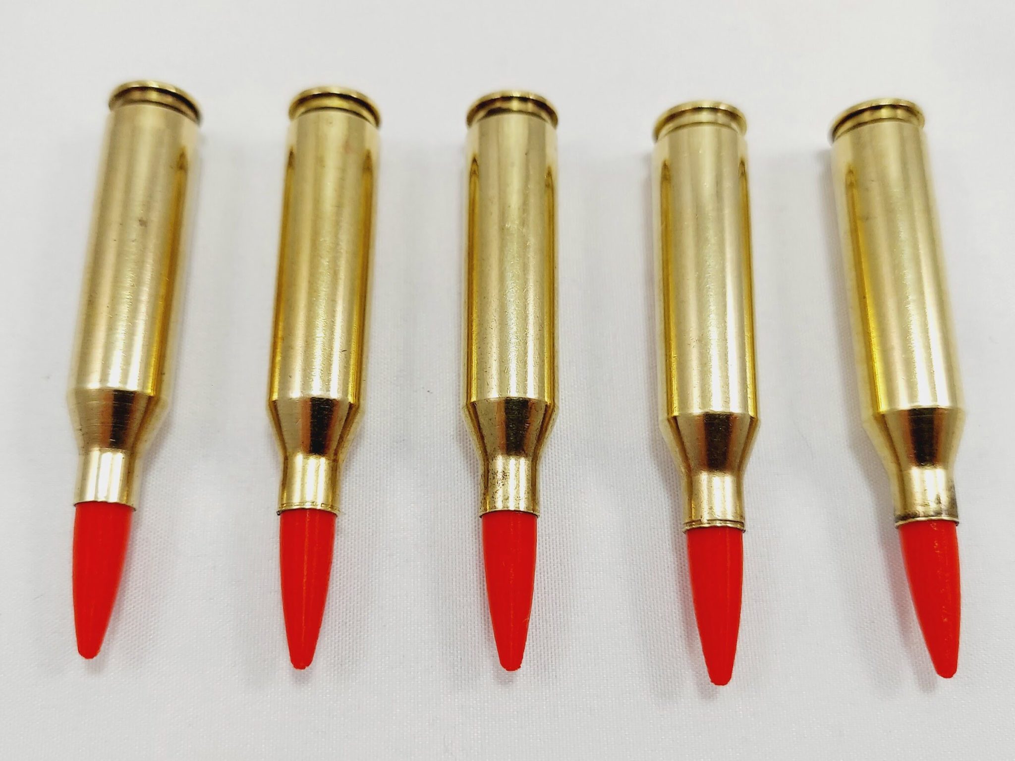 243 Winchester Brass Snap caps / Dummy Training Rounds (5 pack) - Lynx-ammo