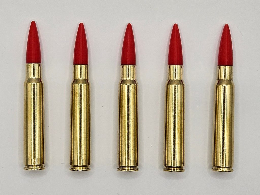 8mm Mauser JS Brass Snap caps / Dummy Training Rounds (5 pack) - Lynx-ammo